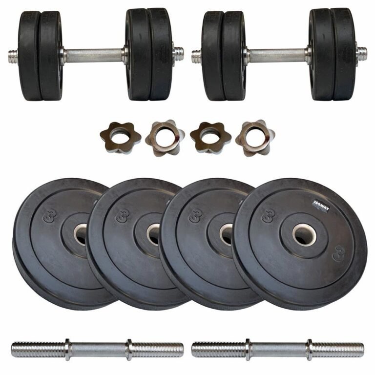 Dumbbells Set with Dumbbell Rod and Star Nut - Leeway Fitness